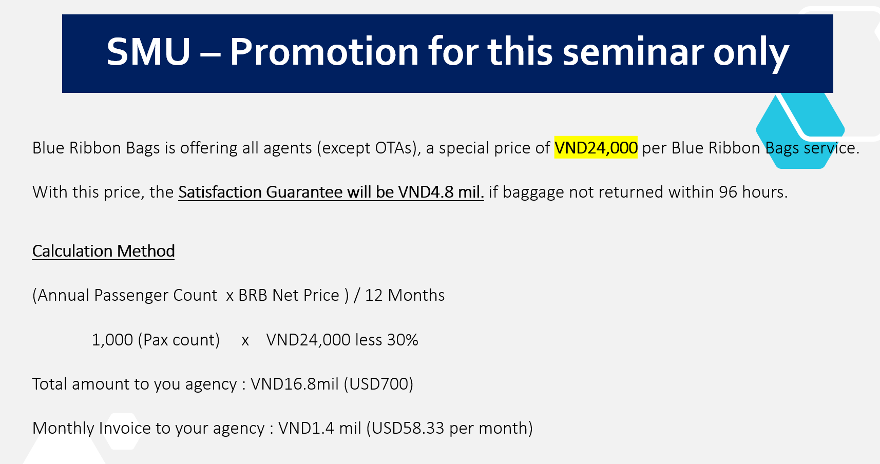 BLUE RIBBON BAGS - SMU REGISTRATION FORM